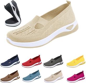 Generic Slip On Sneakers pour femme, chaussures d&eacute;t&eacute; confortables, orthop&eacute;diques, chaussures de marche d&eacute;t&eacute;, chaussures de marche l&eacute;g&egrave;res, respirantes, chauss