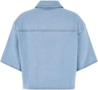Guess Chemise denim &agrave; manches courtes Eria
