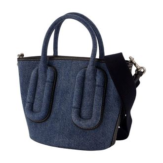Marc Jacobs Womens The Small Tote Shopper Bag - Marc Jacobs Cotton Blue Totes-Shopping-Bags