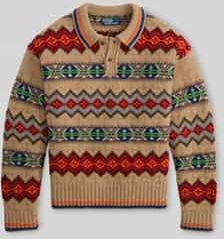 Polo Ralph Lauren Pullover aus reiner Wolle mit Polokragen