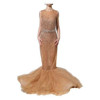 Dolce & Gabbana Damen, Kleider, Braun, SGr&ouml;&szlig;e