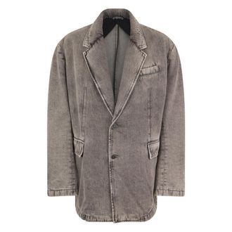 Diesel Denimjacke mit Wendekragen - - Jackets - Herren - Grau - L