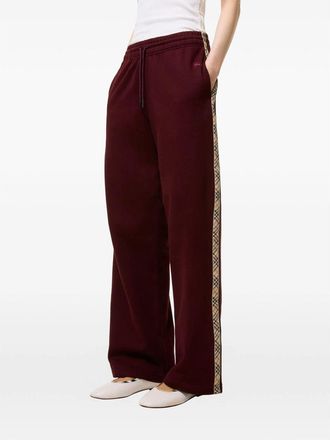 Burberry Jodie Track Pants - Red