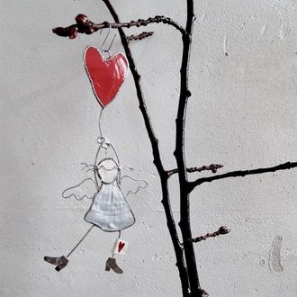 Good old Friends Schwebende Engel Herz