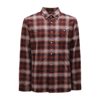 Woolrich Kariertes Flanellhemd in Orange - - Shirts - Herren - Braun - XL