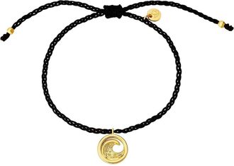 Glanzst&uuml;cke M&uuml;nchen Armband - Sterling Silber Armband Welle - Gr. ONESIZE - in Gold - f&uuml;r Damen