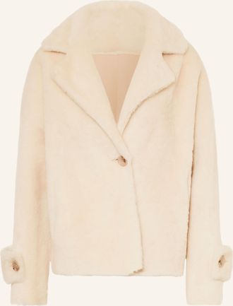 Manzoni24 Manzoni 24 Jacke Aus Merinowolle weiss