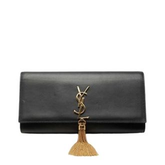 Saint Laurent Pre-owned Tassel Flap Clutch - - Pre-owned - Damen - Schwarzk - ONE SIZE