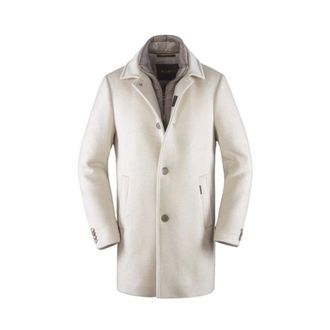 Moorer Homme, Manteaux, Beige, Taille: XL Manteau de Luxe en Cashmere Yangir