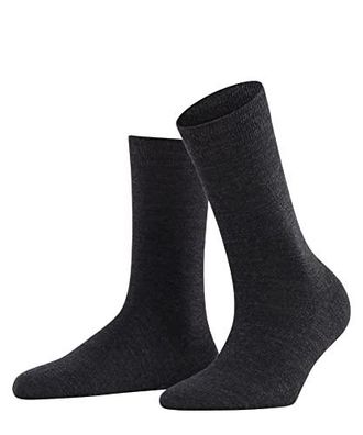 Falke Femme Softmerino W So Laine Coton Unies Chaussettes, Gris Anthracite Melange 3089, 39-40 EU