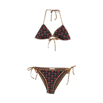 Anjuna Femme, Maillots de bain, Multicolore, Taille: 42 FR Bikini &agrave; imprim&eacute; palmier