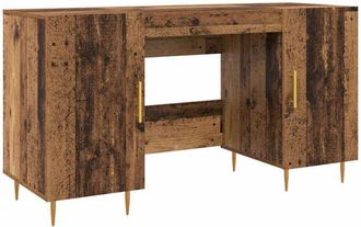 vidaXL Bureau Bois ancien 140 x 50 x 75 cm Bois ding&eacute;nierie vidaXL