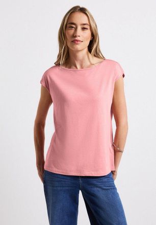 Street One T-Shirt mit U-Boot-Ausschnitt