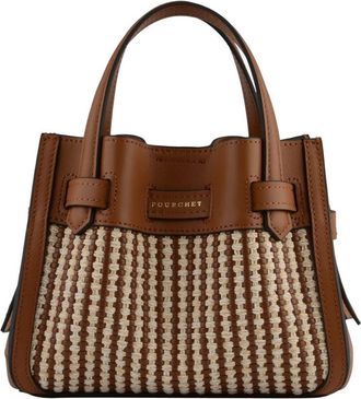 Pourchet Femme, Sacs, Brun, Taille: ONE Size Blossom Tress&eacute;