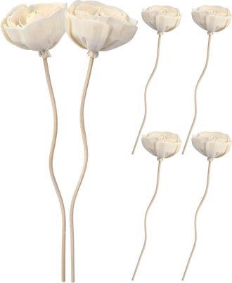 Cabilock 6stücke Duftstäbchen Mit Blumen Rattan Raumduft Stäbchen Duft Diffuser Holz Duftspender Rattanstäbchen Rattanstäbchen Duftstäbchen Nachfüller Für Raum