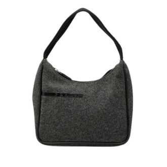 Prada Sac bandouli&egrave;re en laine Pre-owned - Femme - Pre-owned - Gris - Taille: ONE Size