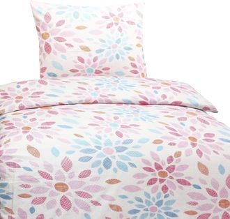 JACK Baumwoll Renforcé Bettwäsche 2tlg. 135x200cm Mandala Flowers