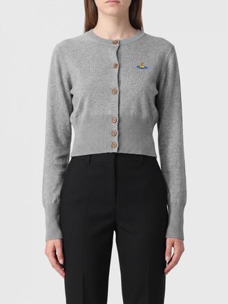 Vivienne Westwood Cardigan coupe slim en coton et cachemire avec logo Orb