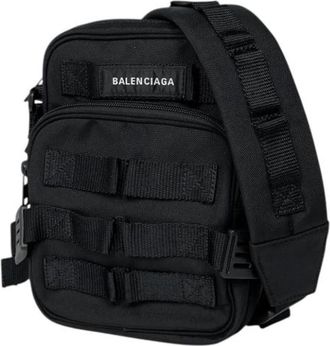 Balenciaga Sac bandouli&egrave;re vintage en nylon Pre-owned - Femme - Pre-owned - Noir - Taille: ONE Size