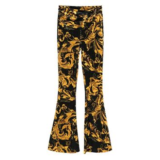 Versace Jeans Couture Femme, Pantalons, Multicolore, Taille: 38 FR Pantalon à imprimé Barocco