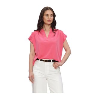 Minus MSFiba Modal T-Shirt - - Blouses & Shirts - Damen - Rosa - L