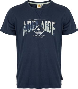 Roadsign Herren T-Shirt mit Print für entspannte Styles mit urbanem Flair Navy, 3XL