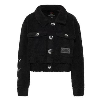 Carlo Colucci Dallavalle Teddy Jacke - - Jackets - Damen - Schwarzk - XL