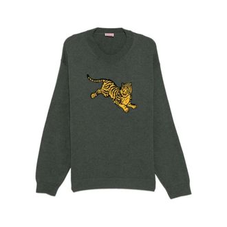 Kenzo Herren, Strickwaren, Gr&uuml;n, XLGr&ouml;&szlig;e