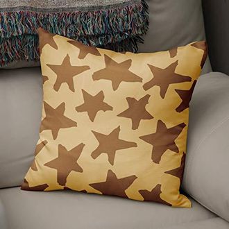 Bonamaison Le Jardin du Lin Kissen Zierkissenbezug Kissenbezug, Brauntöne Dekoration, Für Zuhause Autos Büro Sofa Wohnzimmer Couch Schlafzimmer Dekor, 50x50 Cm -