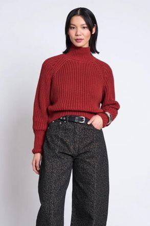 JAN 'N JUNE Damen vegan Pullover Ola Mittelrot