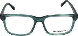 Emporio Armani Homme, Accessoires, Vert, Taille: 55 MM Ea3218 Eyeglasses
