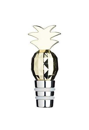 Bar Craft BarCraft Neuheit Weinflaschenverschluss - Ananas Design aus Metall mit Geschenkbox, gold Sektverschluss - 8 x 4 x 2 cm, Flaschenverschluss für Wein, C