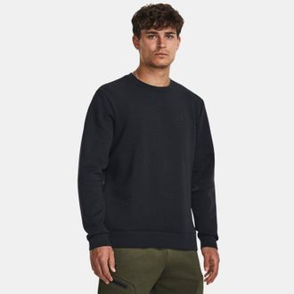 Under Armour Unstoppable Fleece Oberteil mit Rundhalsausschnitt f&uuml;r Herren Schwarz / Schwarz XXL