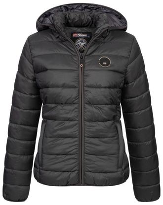 Geographical Norway Steppjacke Damen &Uuml;bergangs jacke Stepp Outdoor leicht Kapuzenjacke Herbst Winter