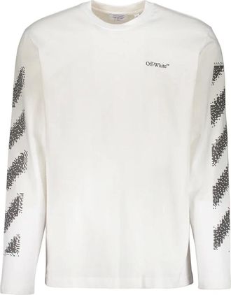 Off-white Homme, Tops, Blanc, Taille: XL T-shirt &agrave; manches longues