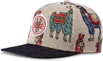 Djinns Lama Linen (Black) - Snapback Cap Meshcap Hat Kappe Mütze Caps