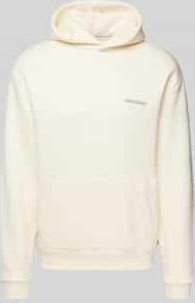 Review Hoodie mit Label-Print
