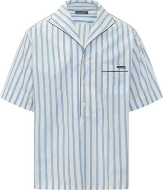 Dolce & Gabbana Homme, Chemises, Bleu, Taille: M Chemise &agrave; Poches Ray&eacute;e