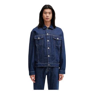 Maison Kitsun&eacute; Denim Trucker Jacket - - Jackets - Herren - Blau - L