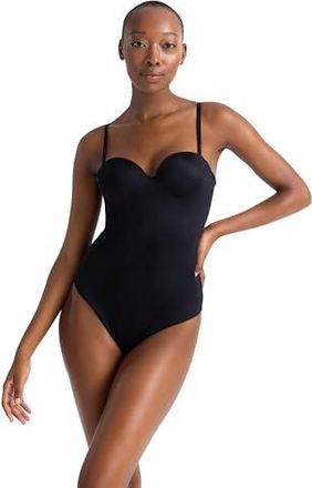 Dorina Sublime Sculpt Culotte Taille Mi-Femme, Shapewear Contrôle Moyen, Doublure en Maille Énergisante, Tissu Micro, Noir