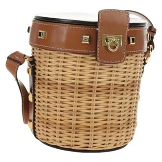 Ferragamo Sac seau doccasion - Femme - Pre-owned - Beige - Taille: ONE Size