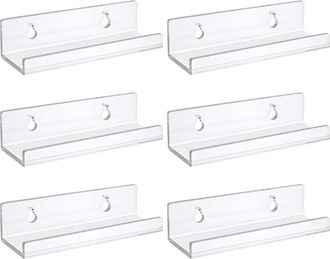 Generic Vinyl-Schallplattenhalter - 10,2 cm gro&szlig;e Acryl-Schallplattenhalter f&uuml;r Schallplatten | 6 St&uuml;ck Acryl-Schallplattenhalter f&uuml;r Badezimmer, Schlafzimmer