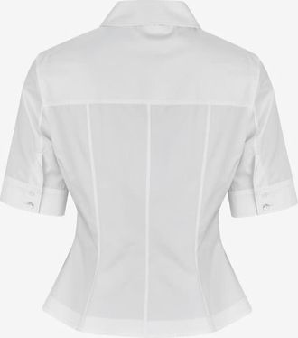 Alaia Maison Ala&iuml;a Tailored Cotton Blouse - White