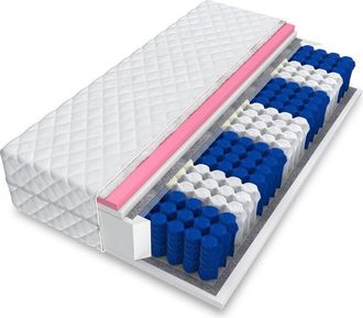 FDM Matratze 80x200 Taschenfederkern Visco Memory 7 Zonen H2 H3 solaris 18cm Bett