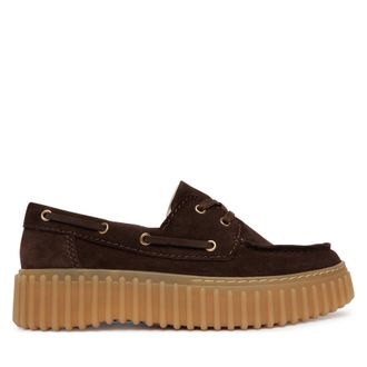 Clarks Halbschuhe Clarks Torhill Boat 26186647 Braun