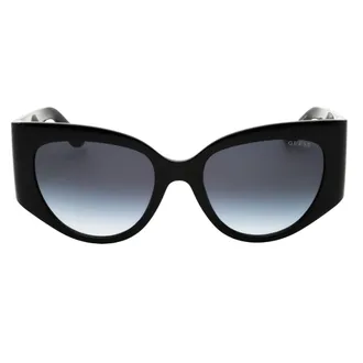 Guess Gl&auml;nzende Schwarze Ovale Sonnenbrille Von Guess