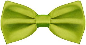 Balinco Noeud papillon ou noeud papillon en soie avec crochet - déjà noué & longueur réglable - plus de 25 couleurs au choix (vert)