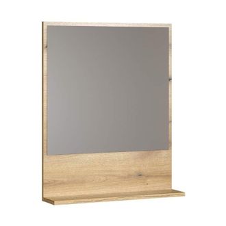 ebuy24 PureBliss Bad Spiegel 60cm mit Ablage Eiche dekor