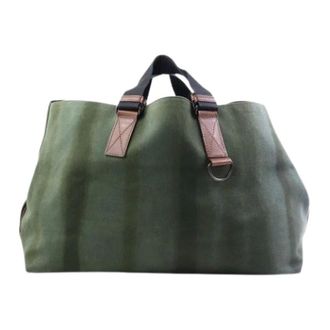 Bottega Veneta unisex, Pre-owned, Vert, Taille: ONE Size Sac Tote en Toile Pre-owned