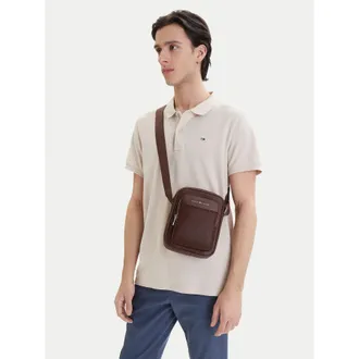 Tommy Hilfiger Umh&auml;ngetasche Tommy Hilfiger Th Flag Monogram Mini Reporter AM0AM14138 Braun